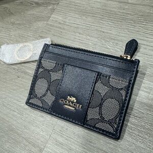 Coach | Bags | New Coach Mini Id Skinny In Signature Jacquard | Poshmark